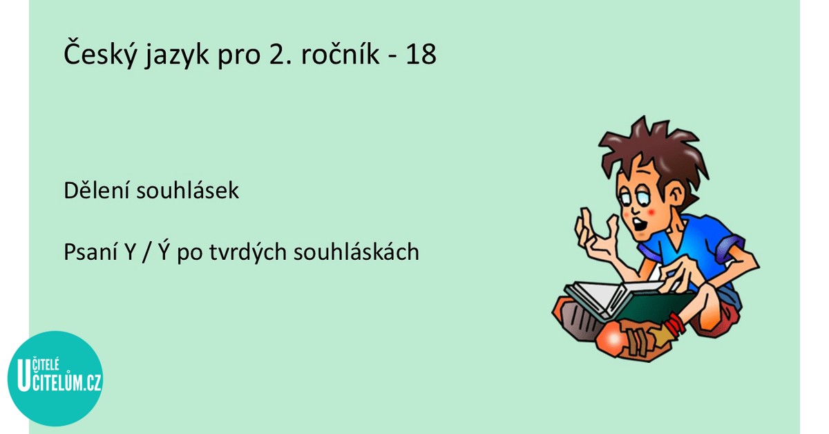 Český jazyk pro 2. ročník - 18 - Český jazyk | UčiteléUčitelům.cz